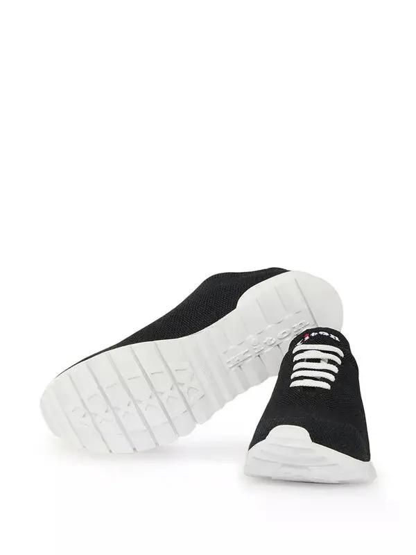 Kiton Knitted Running Sneakers - Black