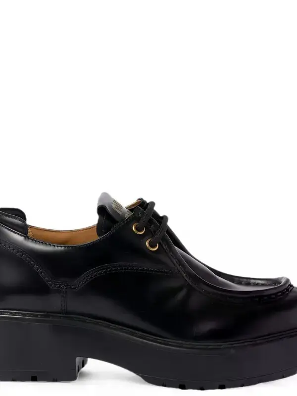 Miu Miu Logo-detail Platform Derby Shoes