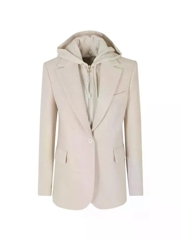 Eleventy Hooded Single-breasted Blazer