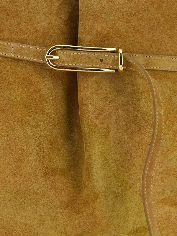 LIFFNER Large Leather Bucket Bag - Neutrals