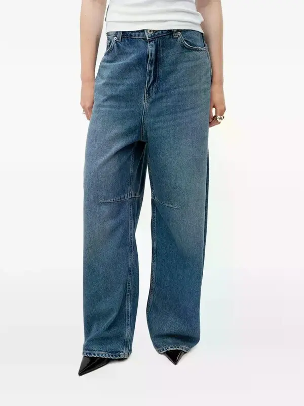 Hugo Logo-patch Wide-leg Jeans