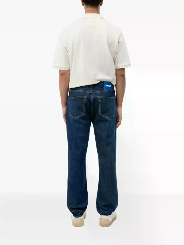 Hugo Jonah Logo-patch Straight-leg Jeans