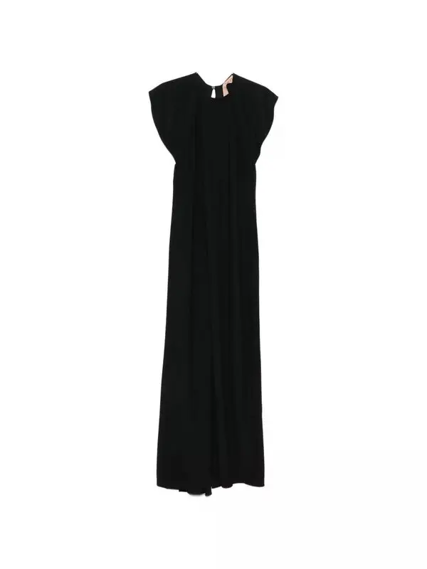 N°21 Open-back Ruffled Dress - Black