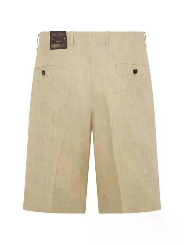 SLOWEAR Pleated Tailored Shorts