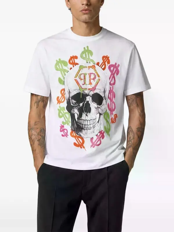 Philipp Plein Jersey T-shirt Dollar Spray