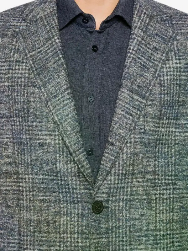 Etro Check-pattern Notched-lapel Blazer