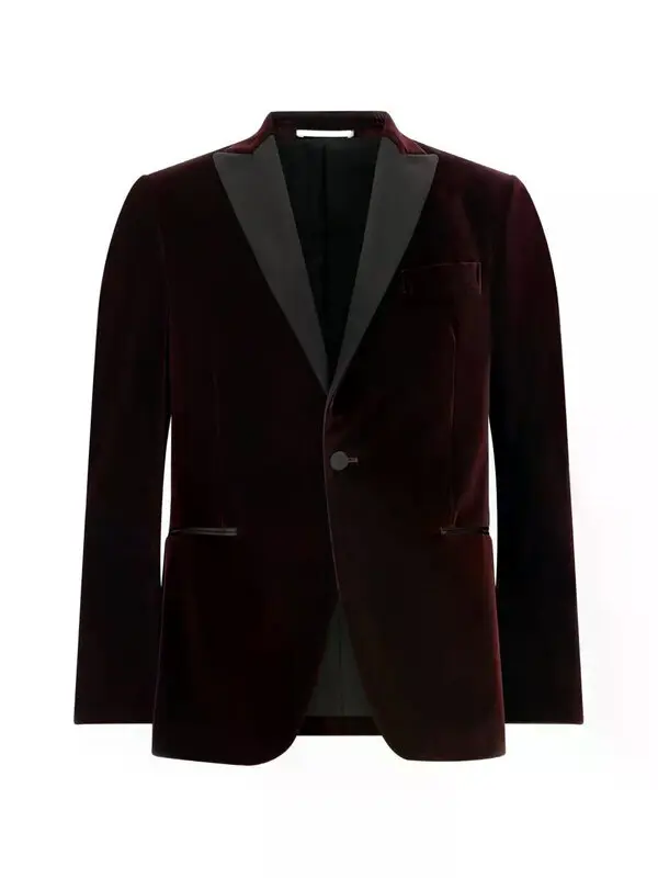 Pal Zileri Velvet Single-breasted Blazer