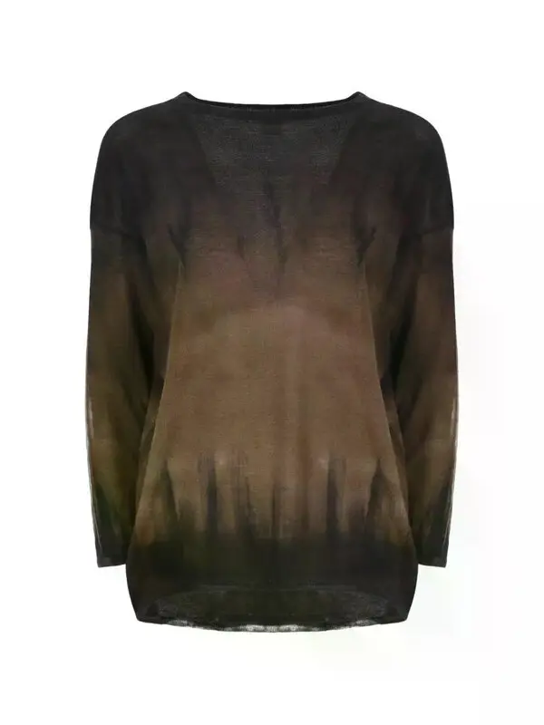 Avant Toi Tie-dye Boat Neck Sweater