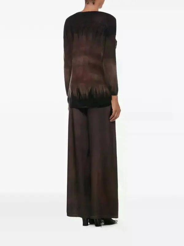Avant Toi Tie-dye Boat Neck Sweater