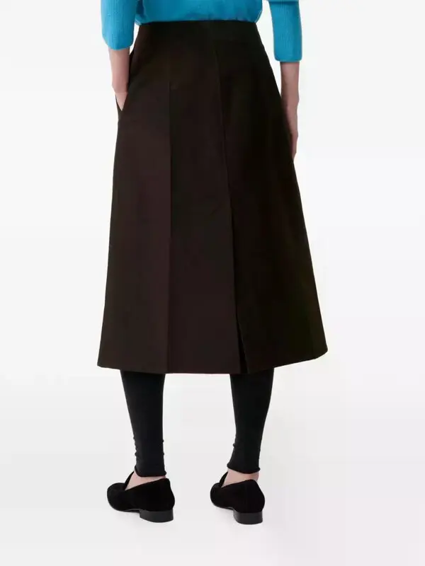 Studio Nicholson Darc Pressed-crease Midi Skirt