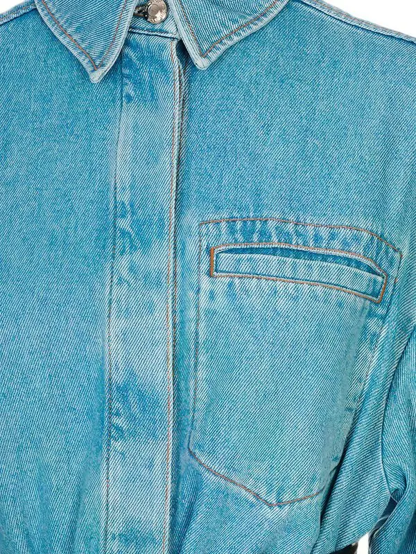Sportmax Belted Denim Shirt