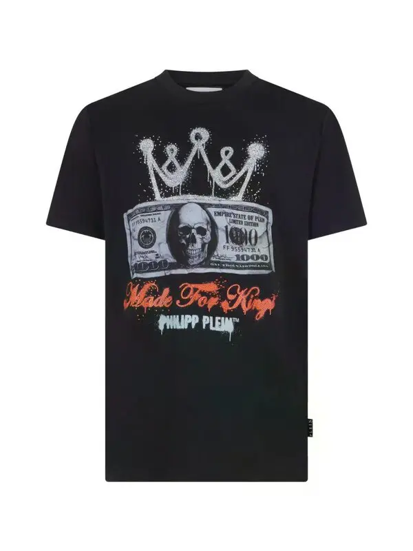 Philipp Plein Jersey T-shirt Crown Dollar