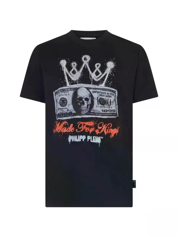 Philipp Plein Jersey T-shirt Crown Dollar