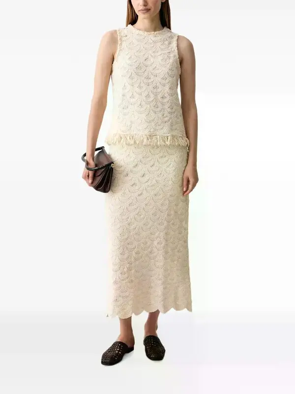PEDRO DEL HIERRO Sleeveless Blouse - Neutrals