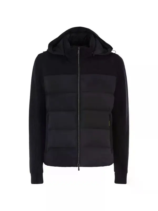 MOORER Allori-lsm Quilted Rib-knit Jacket
