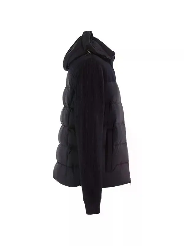 MOORER Allori-lsm Quilted Rib-knit Jacket