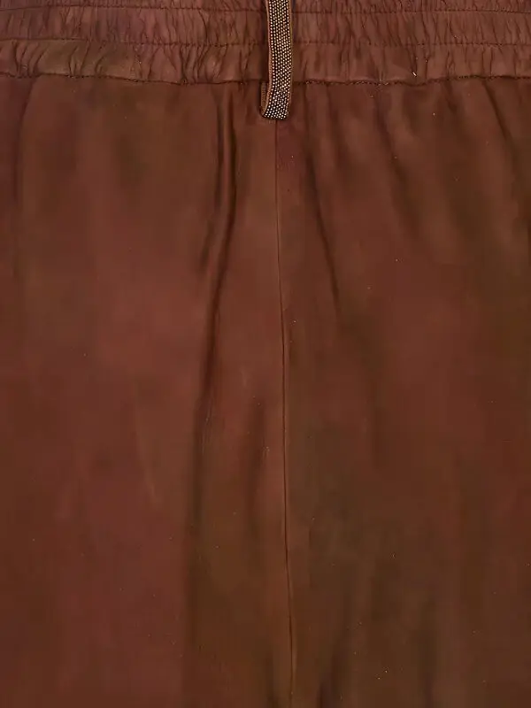 Fabiana Filippi Suede Wide-leg Trousers