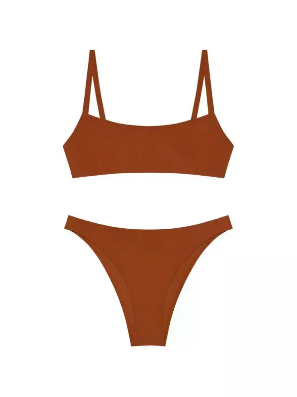 LIDO Undici Low-waist Bikini - Brown