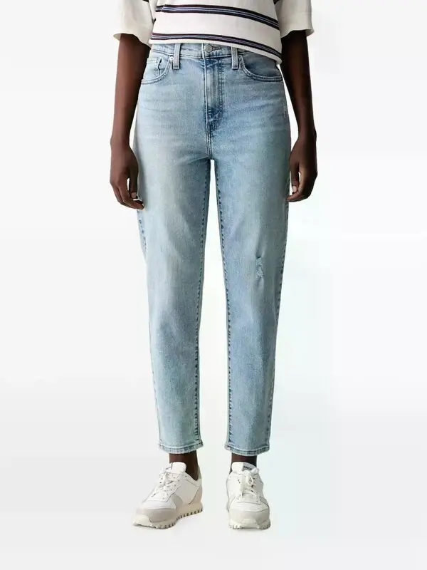LEVI'S High-waisted Distressed-effect Jeans