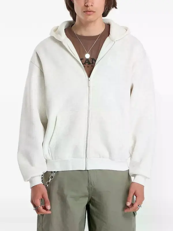 KARL KANI Logo-embroidered Zip-up Hoodie