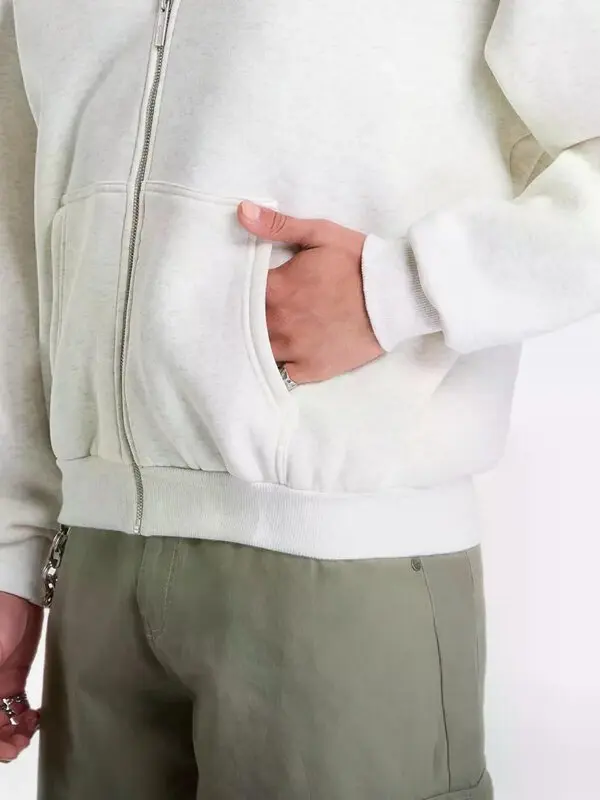 KARL KANI Logo-embroidered Zip-up Hoodie