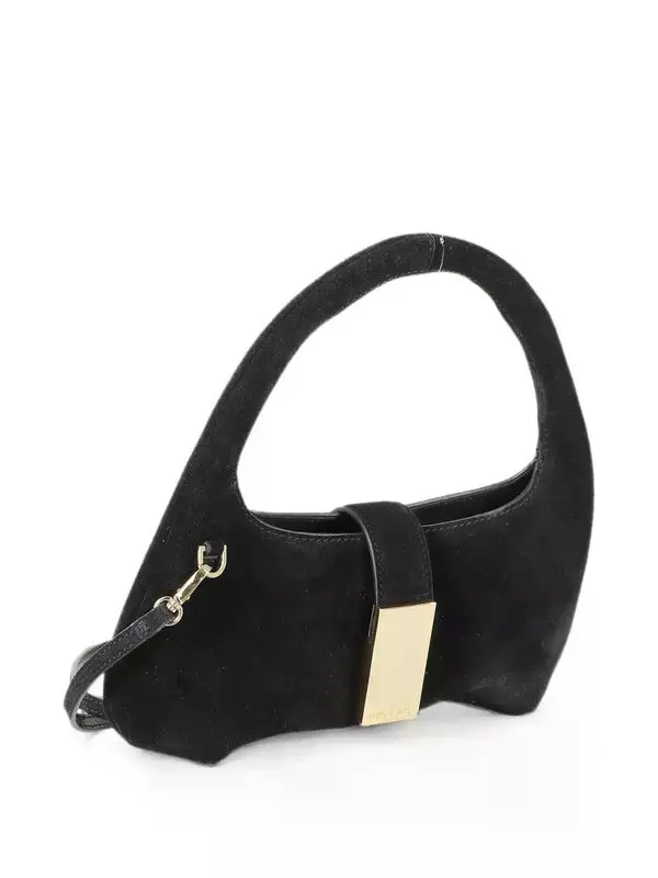 MOULIEBRE Logo Plaque Suede Tote Bag