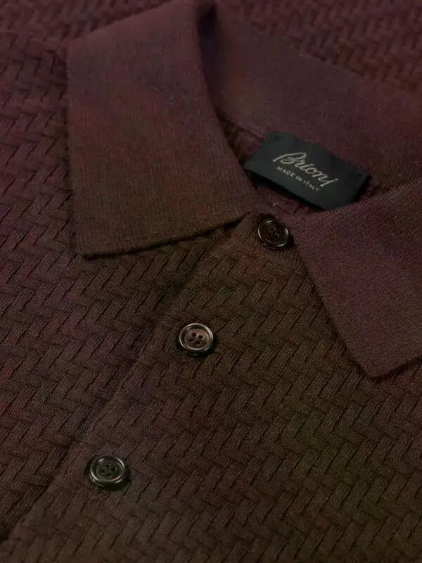 Brioni Knitted Polo Shirt