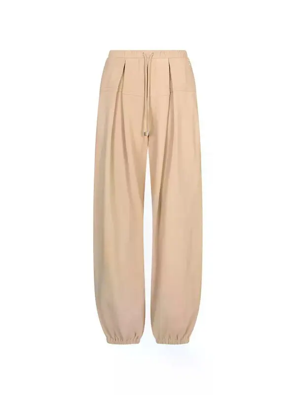 Sportmax Pleated Drawstring Track Pants - Neutrals