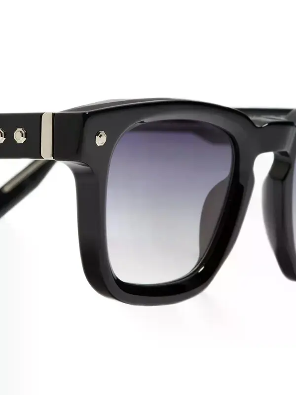 JOHN DALIA Square Frame Sunglasses With Stud Detailing