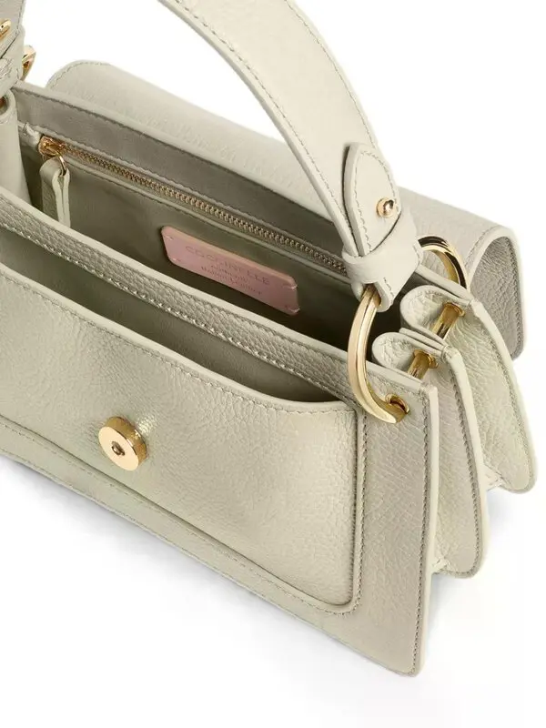 COCCINELLE Small C-me Logo-plaque Tote Bag - Neutrals