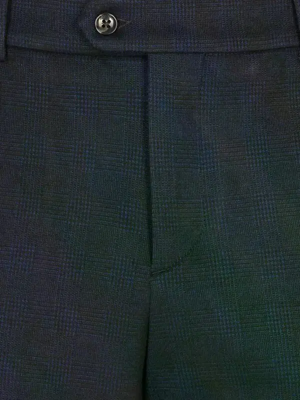 B SETTECENTO Check-pattern Tailored Trousers