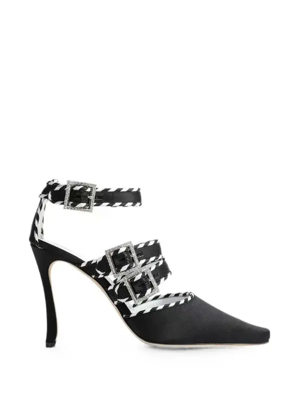 Manolo Blahnik Sumba Buckle-strap Pumps - Black