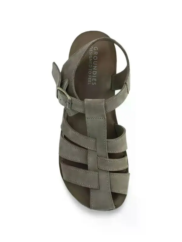 GROUNDS Catania Buckle-fastening Caged Sandals