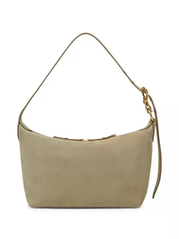 Miu Miu Spirit Logo-embossed Suede Shoulder Bag
