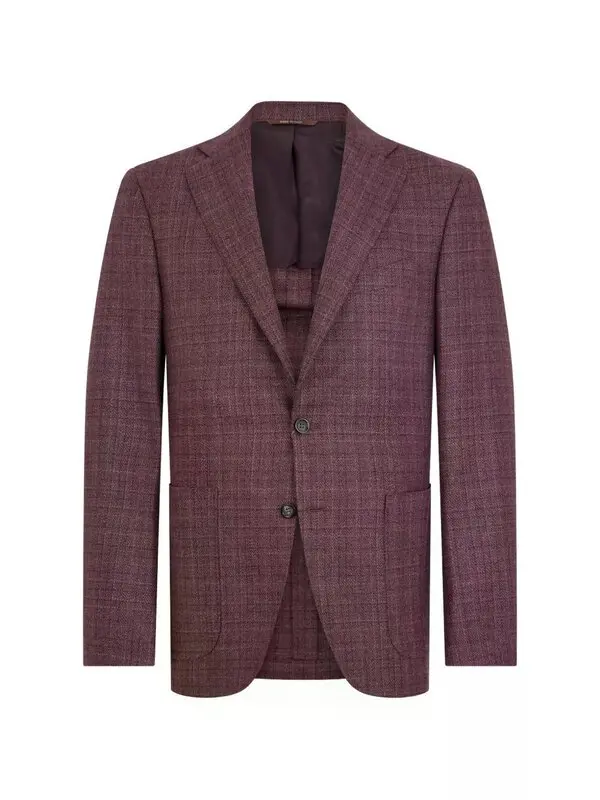 Canali Checked Single-breasted Blazer