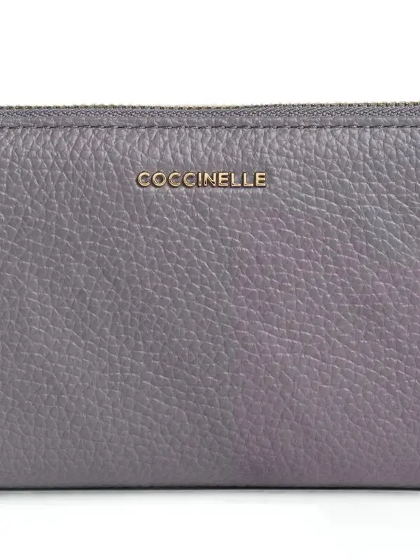 COCCINELLE Metallic Soft Leather Wallet
