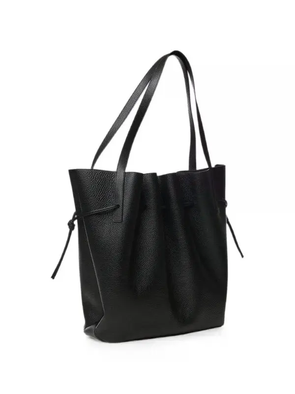 Yuzefi Scallop Pebble-grain Leather Tote Bag