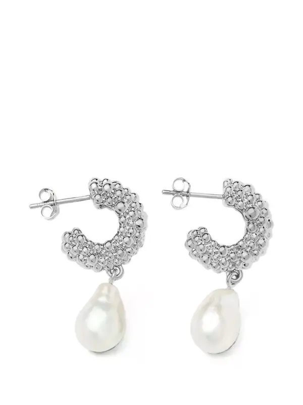 MISSOMA Beaded Pearl-pendant Earrings - Silver