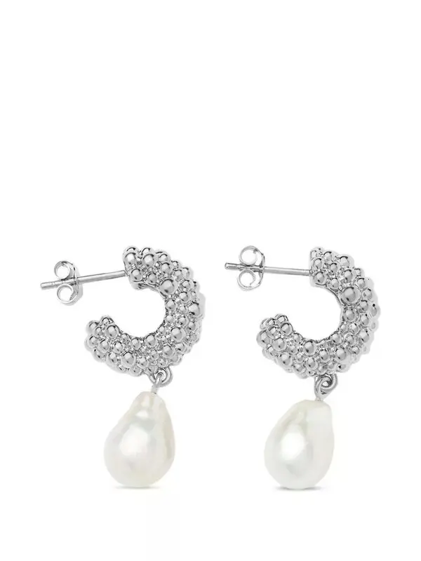 MISSOMA Beaded Pearl-pendant Earrings - Silver
