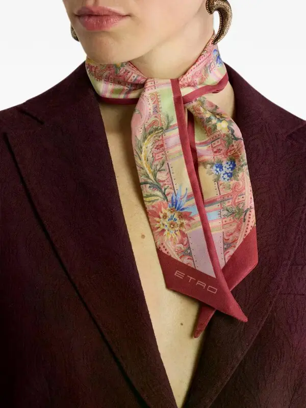 Etro Paisley-print Silk Scarf