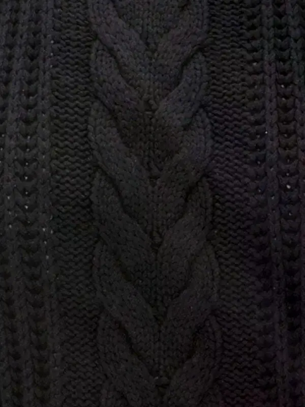 Isaia Cable-knit Roll-neck Sweater - Black
