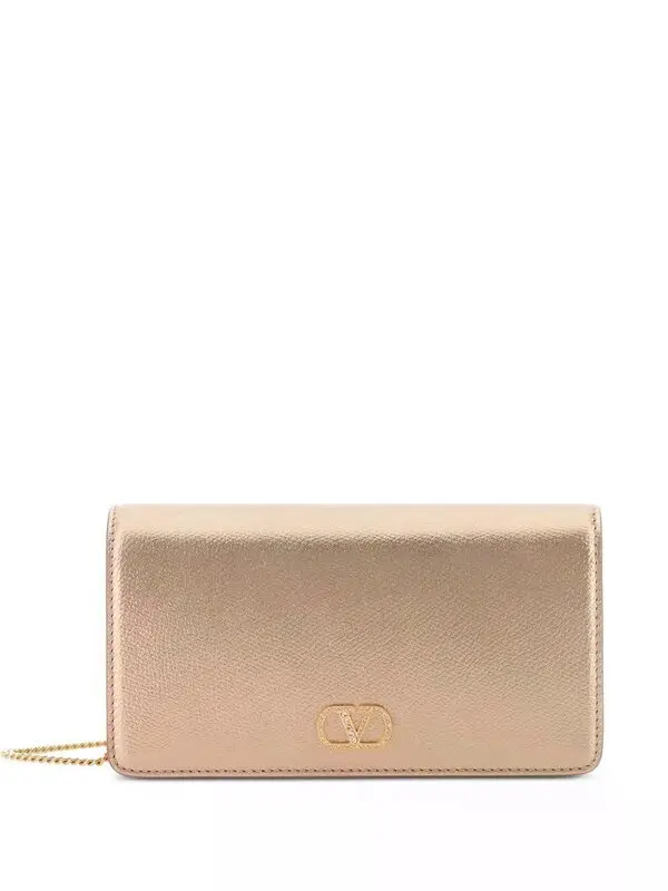 Valentino Garavani Vlogo Signature Clutch Bag - Gold