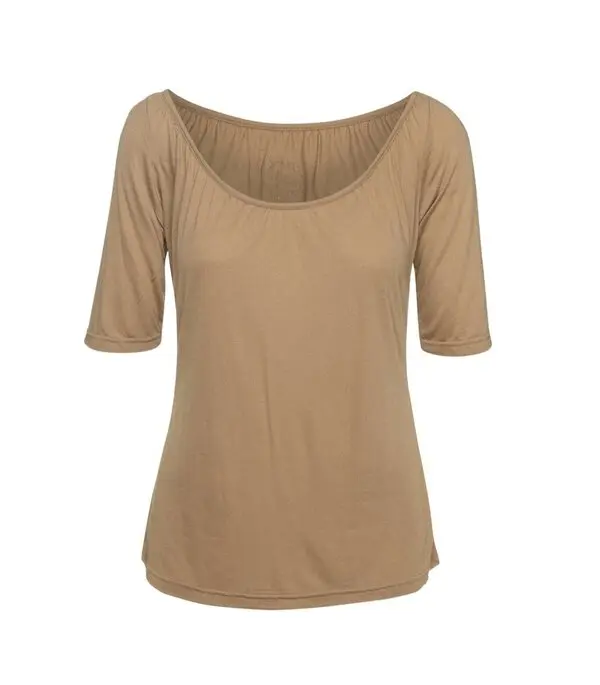 CONQUISTA Neutrals Short Sleeve Light Top