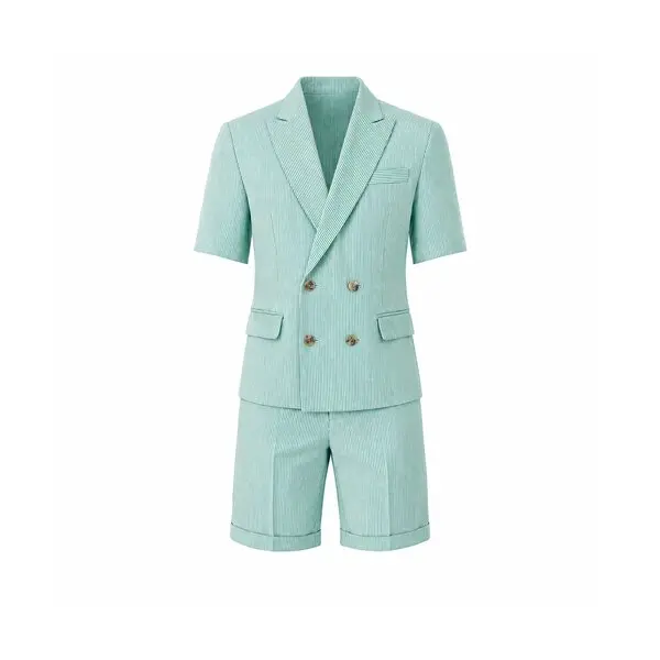 MAUI X LOLITA Gio Seersucker Tailored Short Set - Green