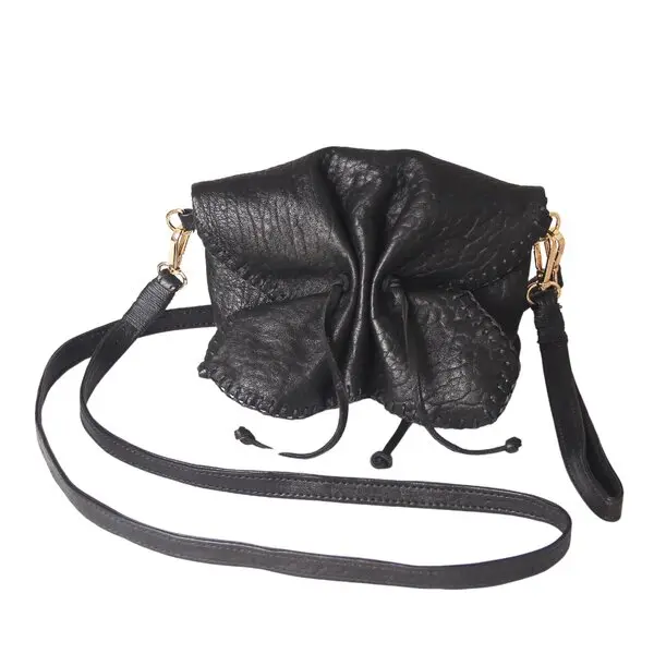Carlos Falchi Mini Butterfly Lambskin Convertible Bag