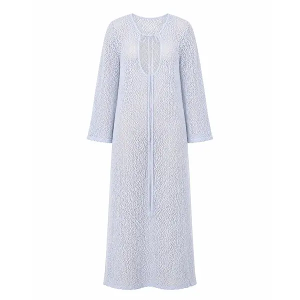 Carmen Says Tropic Maxi Beach Dress - Blue