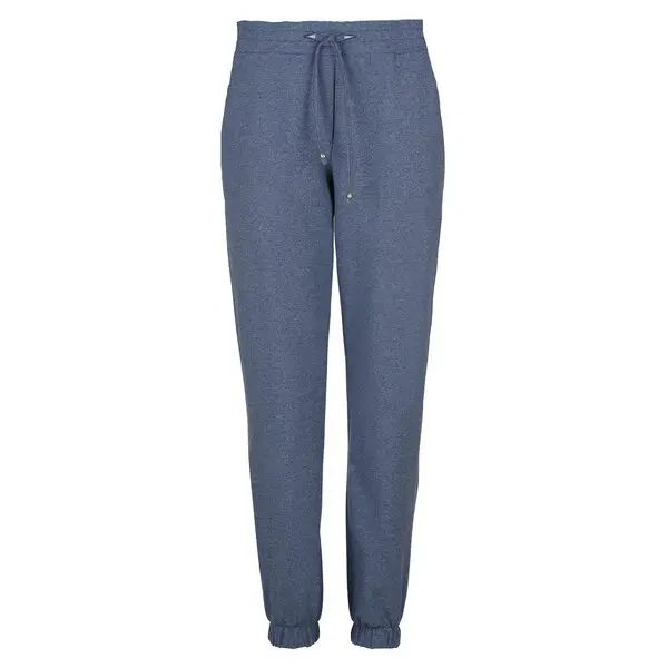 CONQUISTA Full Length Indigo Melange Sweatpants - Blue