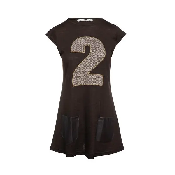 CONQUISTA Pocket Detail Tunic - Brown