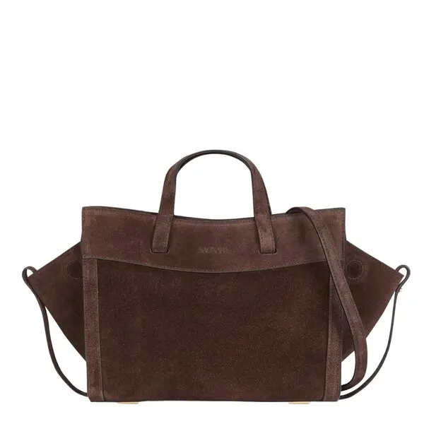 SAONARA BRAND Saonara Mini Shopping Bag In Suede
