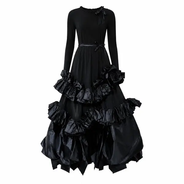 Miro Misljen Sculptural Rhapsody Dress - Black